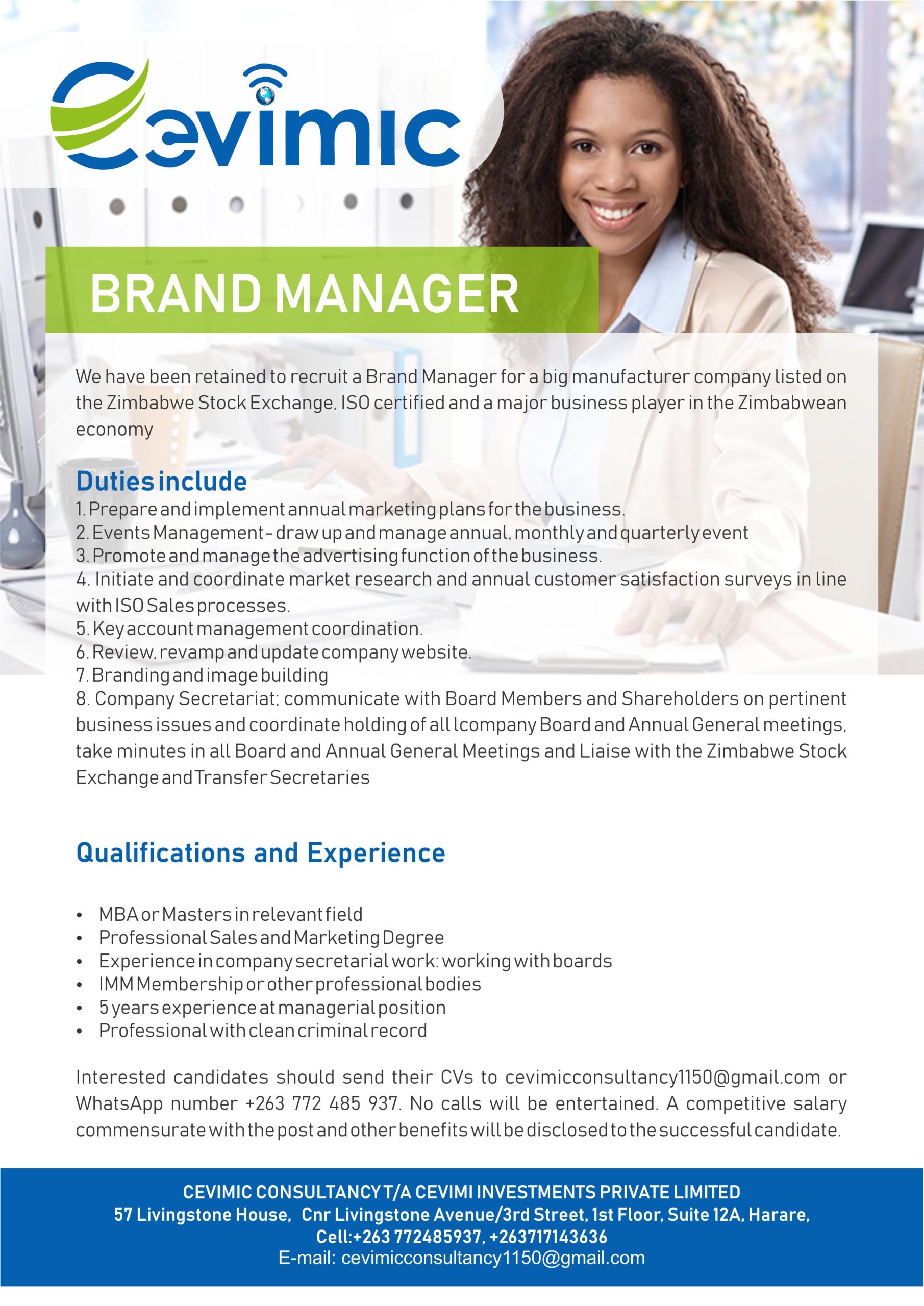 Jobs – Cevimic Consultancy